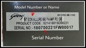 Where to Find the Model Number On Washing Machine?