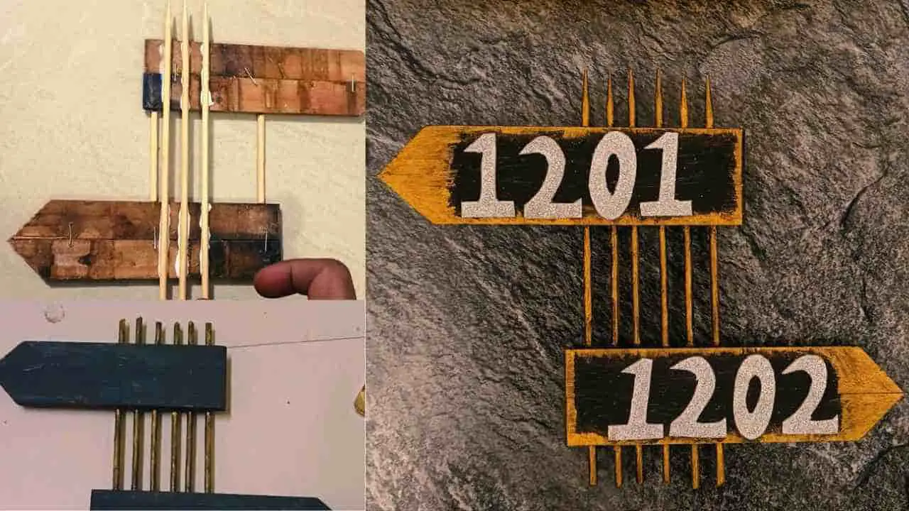 Create a Gorgeous DIY Door Number Plate This Weekend!
