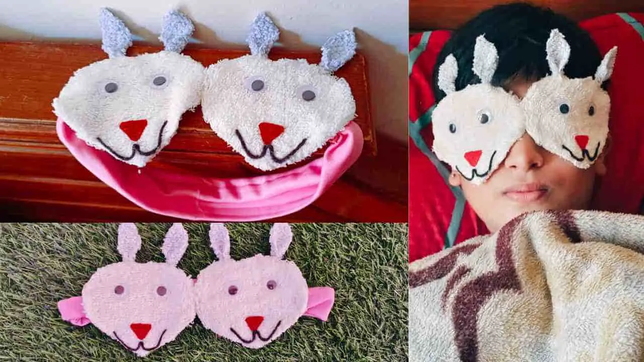 DIY Sleeping Eye Mask (Easter Bunny): Ideal Gift For Kids
