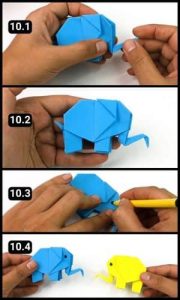 How I Made An Origami Paper Elephant? (Craft Idea for Kids)