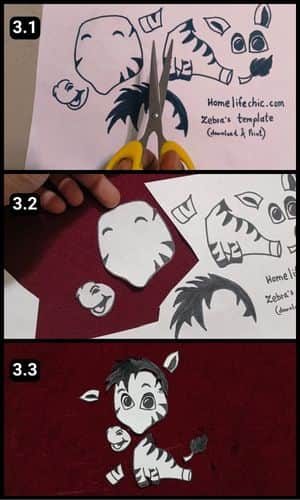 Paper Zebra Craft for Kids (Includes Printable Template)
