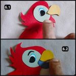 Colorful Paper Parrot Craft For kids (With Template)