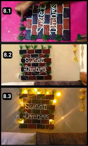 DIY Bedroom Wall Hanging Decor Using Empty Cigarette Boxes