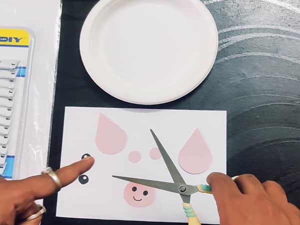 Paper Plate PIG Craft for KIDS (Free Template)