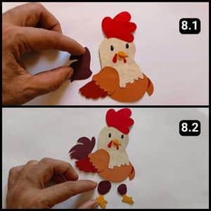 Paper Rooster Craft For Kids (With Printable Template)