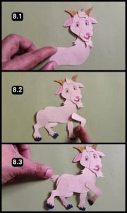 Paper Goat Craft For Kids (Printable Template Included)