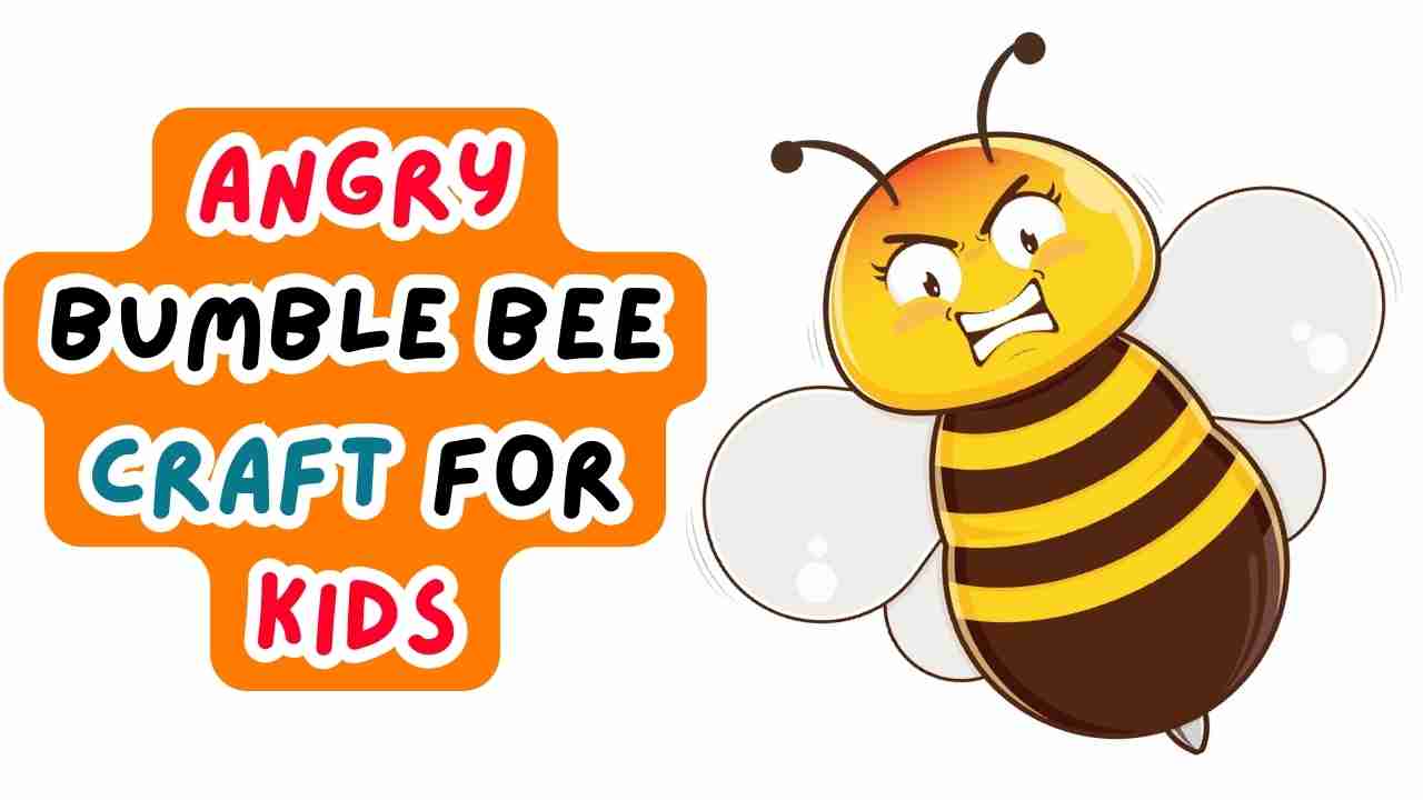 Printable Bumble Bee Craft Template (Angry Bee Craft)