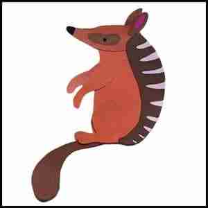 Paper Numbat Craft for Kids (With Free Template)