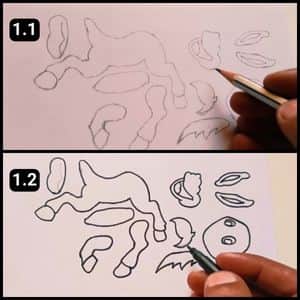 Paper Donkey Craft for Kids (Free Template)