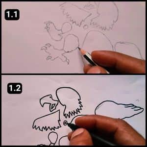 Easy Paper Eagle Craft for Kids (Includes free template)