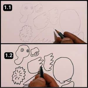 Paper Vulture Craft for Kids (With Printable Template)