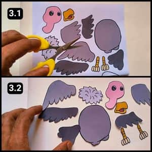 Paper Vulture Craft for Kids (With Printable Template)