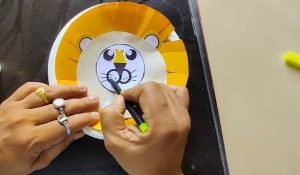 Paper Plate LION Craft for KIDS (With Mane)