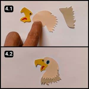 Easy Paper Eagle Craft for Kids (Includes free template)