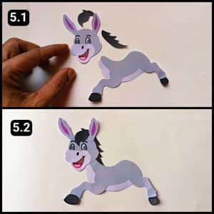 Paper Donkey Craft for Kids (Free Template)