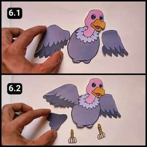 Paper Vulture Craft for Kids (With Printable Template)