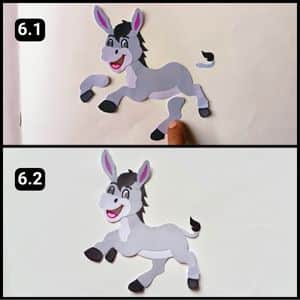 Paper Donkey Craft for Kids (Free Template)