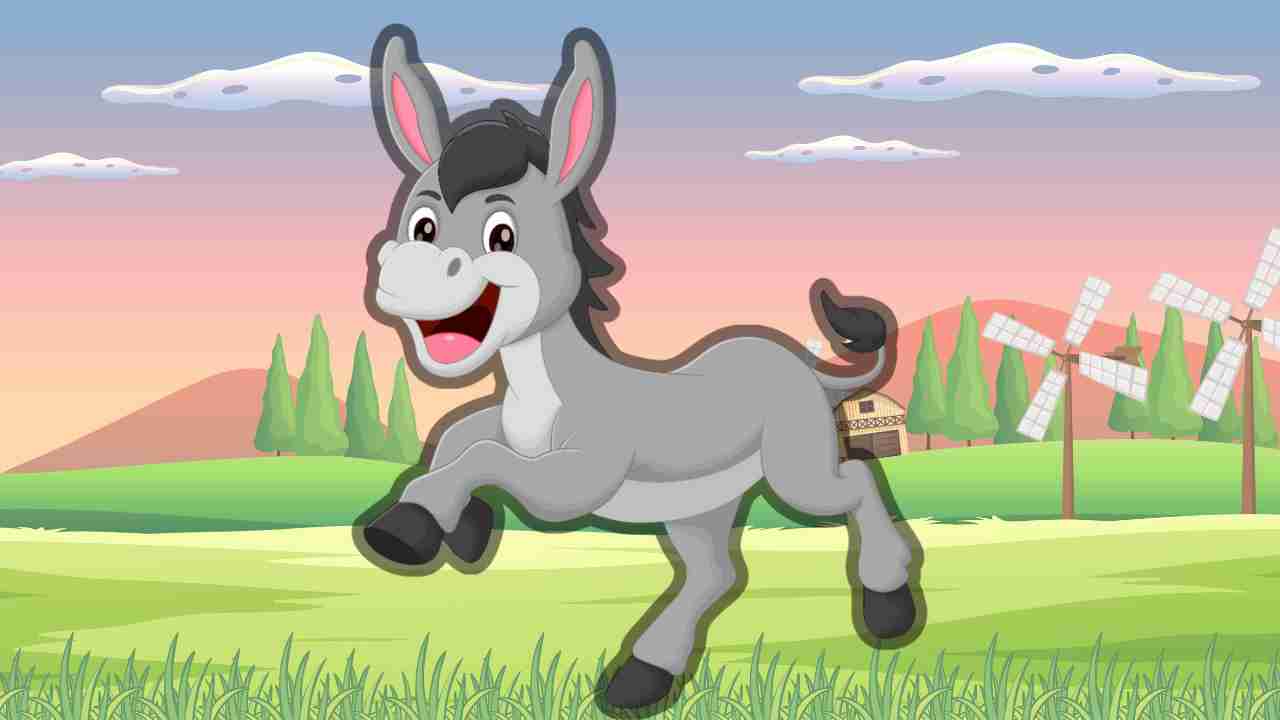 Paper Donkey Craft for Kids (Free Template)