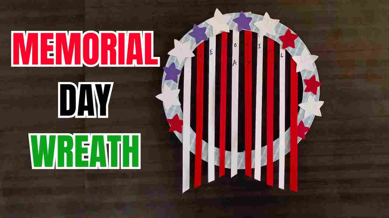 Easy Memorial Day Wreath Craft for Kids