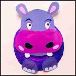 Paper Plate Hippopotamus Craft for Kids (Template Included)