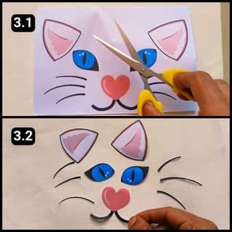 Paper Plate Cat Craft for Kids (Includes template)
