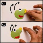 Dancing Paper Caterpillar Craft for kids (With Template)