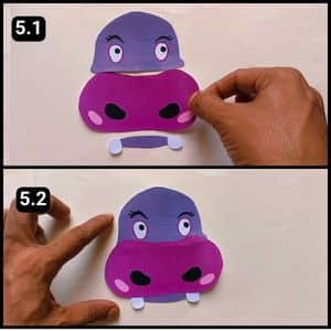 Paper Plate Hippopotamus Craft for Kids (Template Included)