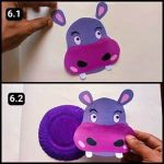 Paper Plate Hippopotamus Craft for Kids (Template Included)