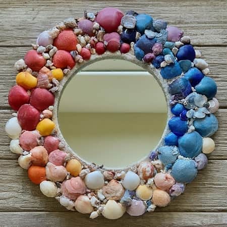 12 Stunning DIY Sea Shell Mirror Frame Ideas