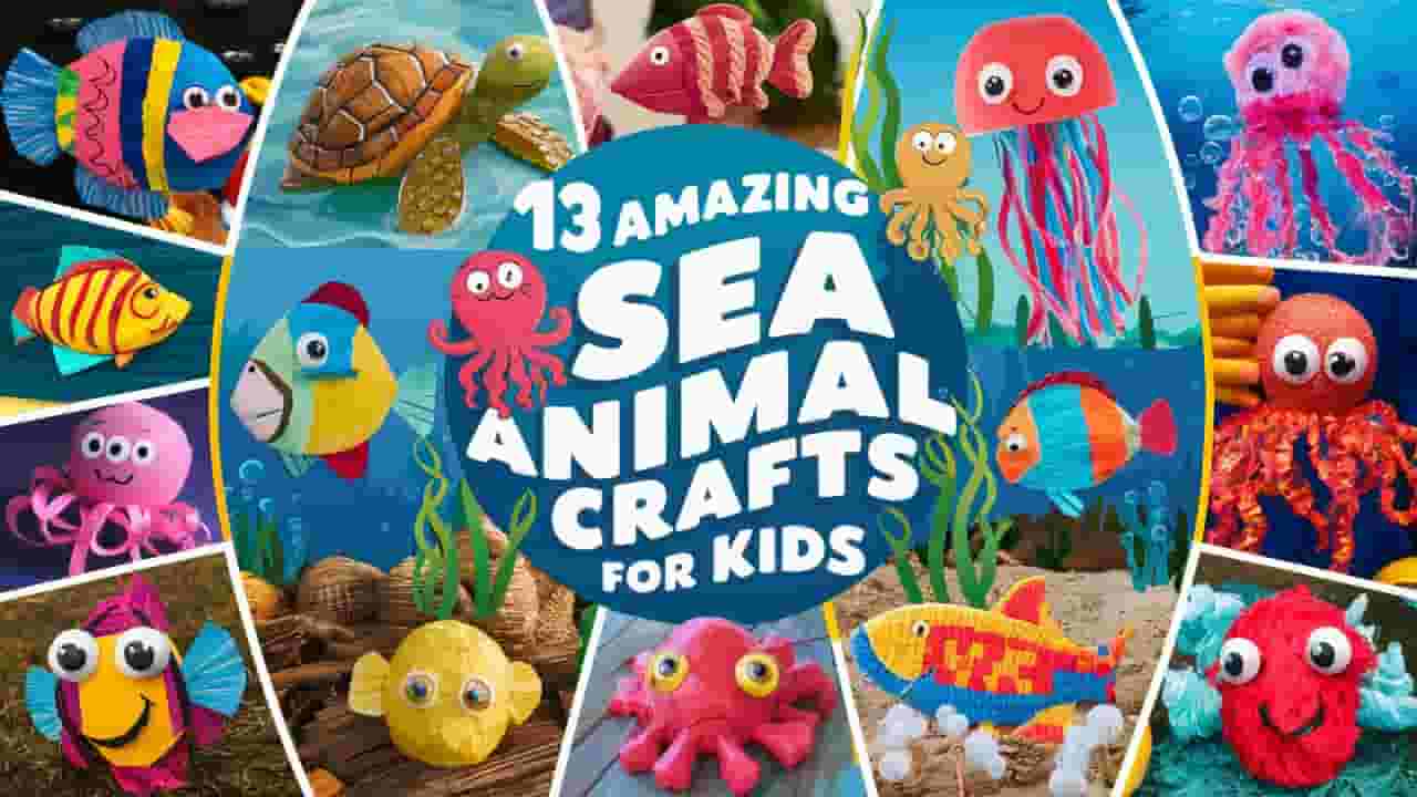 13 Simple Sea Animal Crafts for KIDS You Must Try!