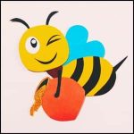 Smiley Face Honeypot Bumblebee Craft For Kids (Cut & Paste)