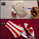 Paper Plate Popcorn Tub - Father's Day Craft for Kids