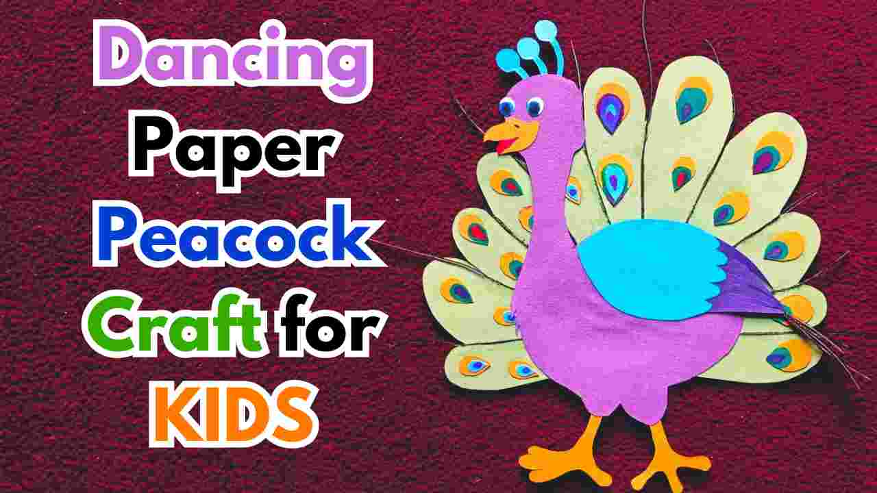 Create a Dancing Paper Peacock Craft (Template Included)
