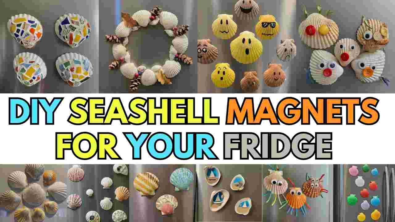 11 DIY Seashell Magnets for Your Fridge