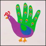 Paper Peacock Handprint Craft for Kids (Looks Great)