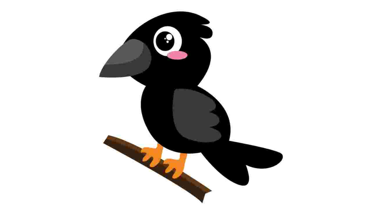 Paper Crow Craft for KIDS (Includes Template)