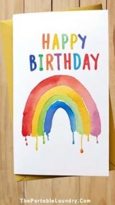 15 Stunning Watercolor Birthday Cards That Steals the Show