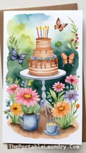 15 Stunning Watercolor Birthday Cards That Steals the Show