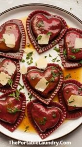 Ravioli With Beet Pasta Dough (Easy Valentines Day Recipe)