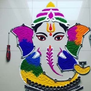 12 Ganesh Chaturthi Rangoli Ideas That'll Make You a Genius